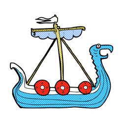 Viking Longboat Cartoon Vector Images (82)