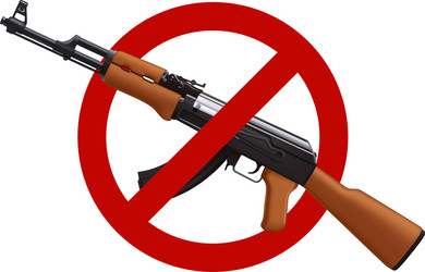 Warning firearms allowed sign lawful concealed Vector Image