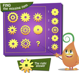 Find the missing part 2 Royalty Free Vector Image