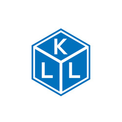 Kll letter logo design on black background Vector Image