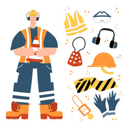 Industrial Safety First Man Vector Images (over 140)
