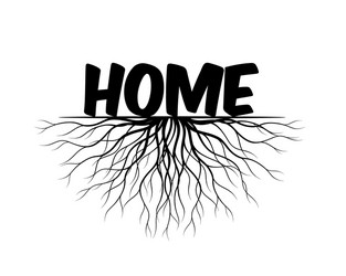 Kids text and idea concept with leaves roots Vector Image