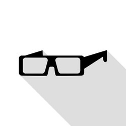 Modern glass sign black dashed icon Royalty Free Vector