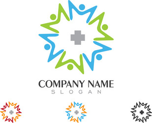 Community logo design template Royalty Free Vector Image