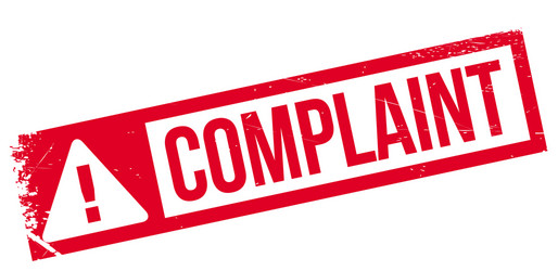 Complaint rubber stamp Royalty Free Vector Image