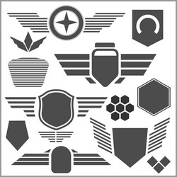 Army labels Royalty Free Vector Image - VectorStock