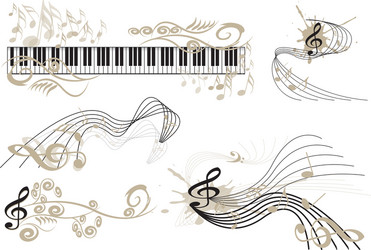 Music key notes Royalty Free Vector Image - VectorStock