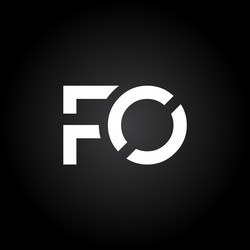 Initial letter fo logo design template creative Vector Image