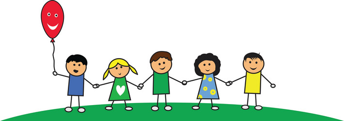 Kindergarten cartoon frame Royalty Free Vector Image