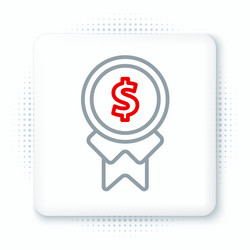 White reward for good work icon isolated on Vector Image
