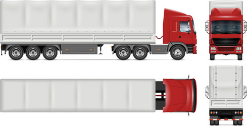 Semi Truck Top View Vector Images (over 220)