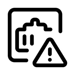 Signaling problems in ethernet network connection Vector Image