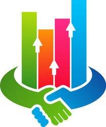 Stats deal logo template creative deal logo Vector Image