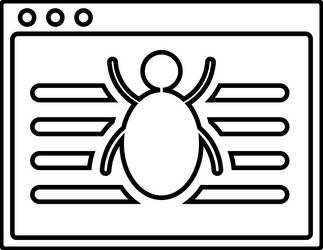 Web crawling icon simple editable graphics Vector Image