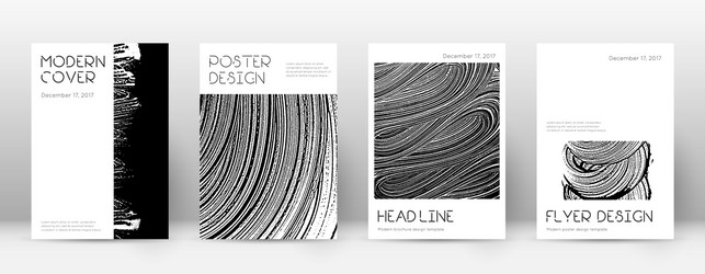 Cover page design template minimal brochure layou Vector Image