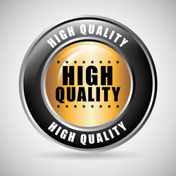 Best quality 100 percent guaranteed golden label Vector Image