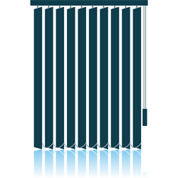 Office vertical blinds icon Royalty Free Vector Image