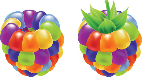 Air kiss laughter to tears rainbow from mouth Vector Image