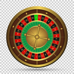 Realistic roulette isolated Royalty Free Vector Image
