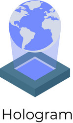 Space hologram Royalty Free Vector Image - VectorStock