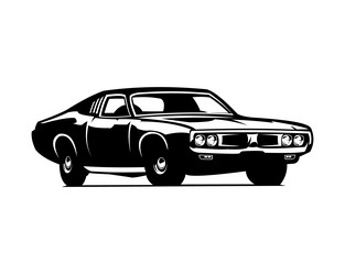 1969 dodge super bee car isolated Royalty Free Vector Image