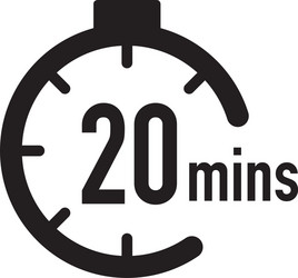 5 minutes timer stopwatch or countdown icon time Vector Image