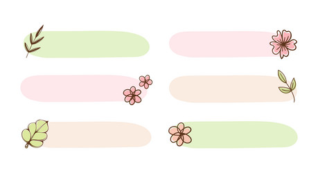 Floral Name Tag Vector Images (over 180)