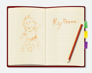 Four front book in flat design style Royalty Free Vector