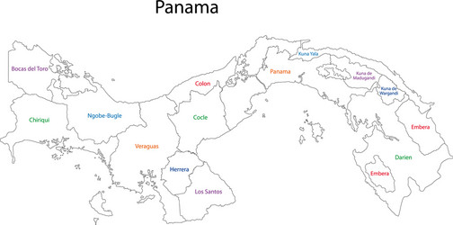 Map Outline Panama Vector Images (over 480)