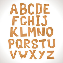 Alphabet Cutted Letters Paper Vector Images (over 3,200)