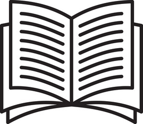 Book icon template black color editable icon Vector Image