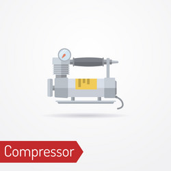 Compressor tool icon simple air machine Royalty Free Vector