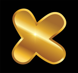 Golden eagle monogram initial letter x Royalty Free Vector