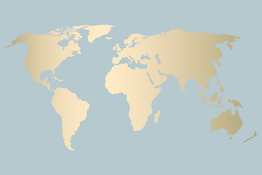 Gold world map design Royalty Free Vector Image
