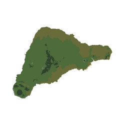 Tourist map of rapa nui - easter island Royalty Free Vector