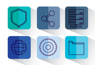 Data center design Royalty Free Vector Image - VectorStock