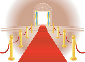 Red carpet celebrities formal event banner Vector Image