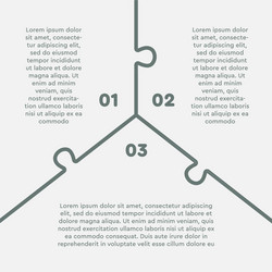 Diagram infographic process on 3 steps Royalty Free Vector