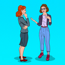 Two Girl Talking Comic Vector Images (over 160)