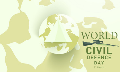 World civil defence day Royalty Free Vector Image