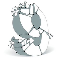 Faceted Font Vector Images (over 620)