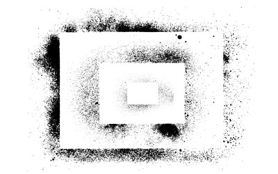 Aerosol spray paint isolated texture set Vector Image