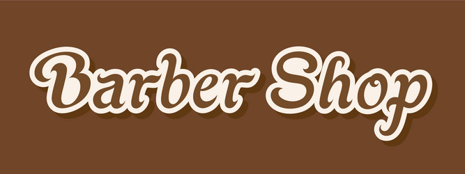 Barber shop signboard Royalty Free Vector Image