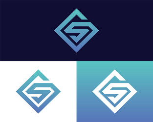 Letter s g logo design creative minimal Royalty Free Vector