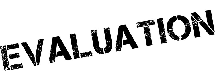 Evaluation rubber stamp Royalty Free Vector Image