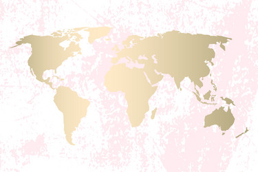 Gold world map design Royalty Free Vector Image
