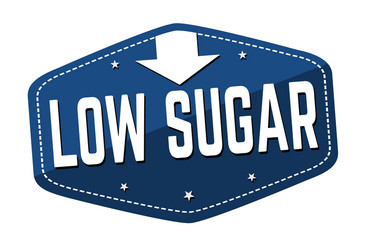 Low calorie label or sticker Royalty Free Vector Image