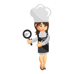 Chef woman character creation template pose angry Vector Image