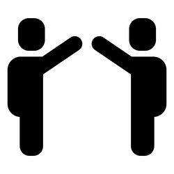 Hi five icon Royalty Free Vector Image - VectorStock