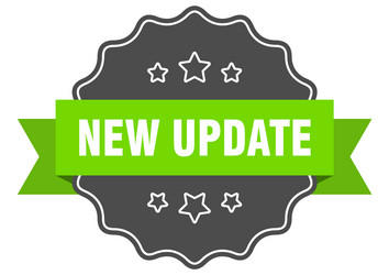 Update sticker update label Royalty Free Vector Image